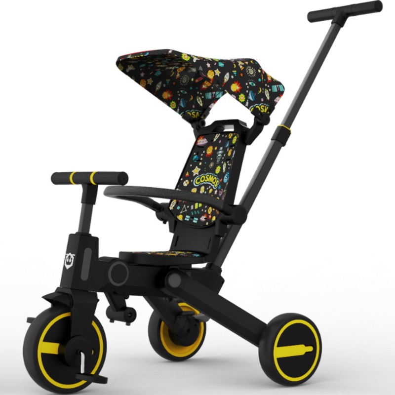 Children's push tricycle, 5-in-1 children's bicycle with detachable ...