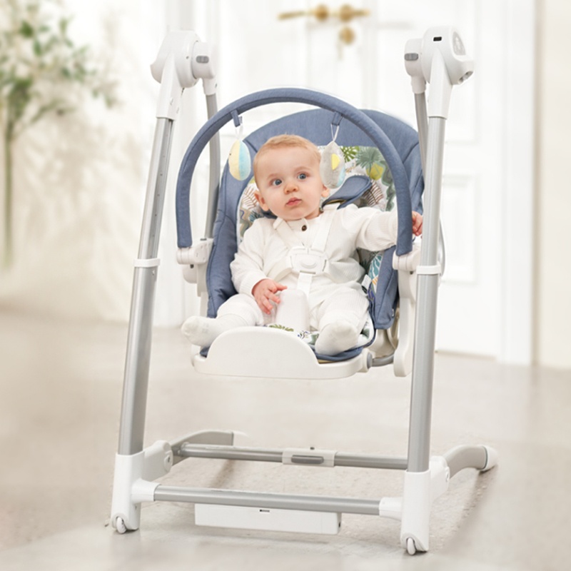 Modern 3 in 1 electric relaxing trampoline baby meal rocking chair ...