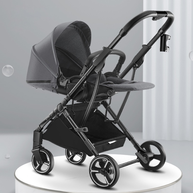 Portable baby stroller, turquoise - aluminium frame light baby stroller ...